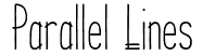 Parallel Lines: Free Font Download | MaisFontes