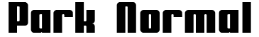 Park Normal Font: Free Download | MaisFontes