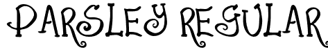 Parsley Regular: Free Font Download | MaisFontes