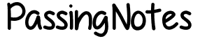 PassingNotes: Free Font Download | MaisFontes
