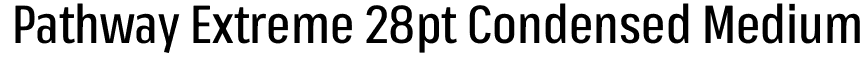 Pathway Extreme 28pt Condensed Medium Font: Free Download | MaisFontes