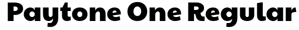 Paytone One Font: Free Download | MaisFontes