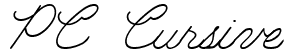 PC Cursive: Free Font Download | MaisFontes