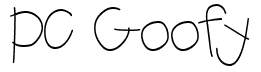 PC Goofy Font: Free Download | MaisFontes