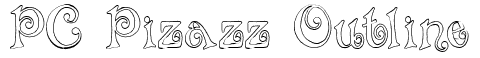 PC Pizazz Outline Font: Free Download | MaisFontes