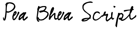Pea Bhea Script: Free Font Download | MaisFontes