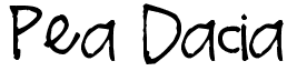 Pea Dacia Font: Free Download | MaisFontes