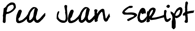 Pea Jean Script: Free Font Download | MaisFontes