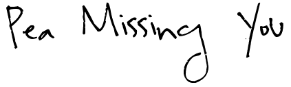 Pea Missing You Font: Free Download | MaisFontes
