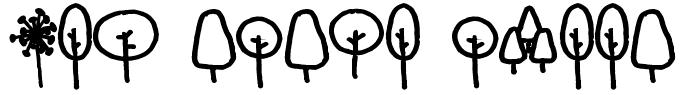 Pea Susie Trees Font: Free Download | MaisFontes