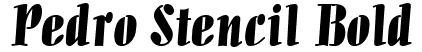 Pedro Stencil Bold Font: Free Download | MaisFontes