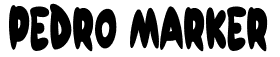 Pedro Marker Font: Free Download | MaisFontes