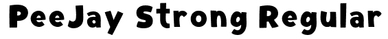 PeeJay Strong Regular: Free Font Download | MaisFontes