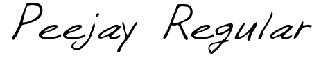 Peejay Regular: Download Free Font | MaisFontes