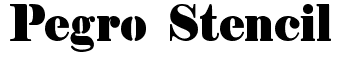 Pegro Stencil: Baixar Fonte Grátis | MaisFontes