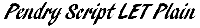 Pendry Script LET Plain: Baixar Fonte Grátis | MaisFontes