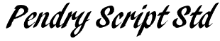 Pendry Script Std: Download Free Font | MaisFontes