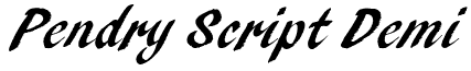 Pendry Script Demi: Free Font Download | MaisFontes