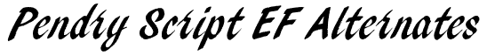 Pendry Script EF Alternates: Free Font Download | MaisFontes