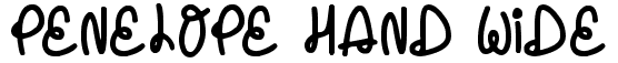 Penelope Hand Wide: Free Font Download | MaisFontes