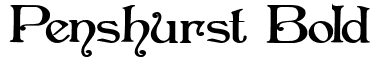 Penshurst Bold: Free Font Download | MaisFontes