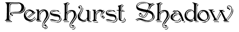 Penshurst Shadow: Free Font Download | MaisFontes