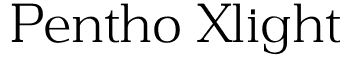 Pentho Xlight Font: Free Download | MaisFontes