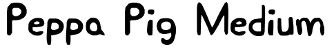 Peppa Pig Medium: Free Font Download | MaisFontes