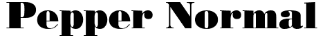 Pepper Normal: Free Font Download | MaisFontes
