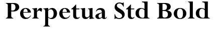 Perpetua Std Bold Font: Free Download | MaisFontes