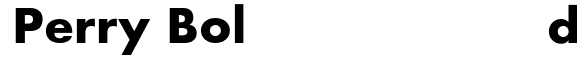 Perry Bold: Free Font Download | MaisFontes