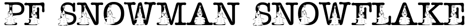 Pf snowman snowflake: Free Font Download | MaisFontes