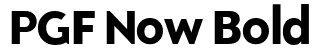 PGF Now Bold Font: Free Download | MaisFontes