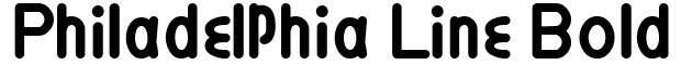 Philadelphia Line Bold: Free Font Download | MaisFontes