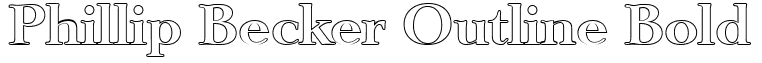 Phillip Becker Outline Bold: Free Font Download | MaisFontes