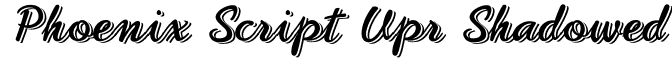 Phoenix Script Upr Shadowed: Free Font Download | MaisFontes