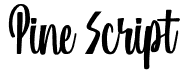 Pine Script Font: Free Download | MaisFontes