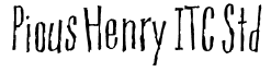 Pious Henry ITC Std: Free Font Download | MaisFontes