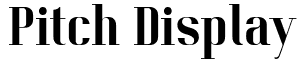 Pitch Display Font: Free Download | MaisFontes