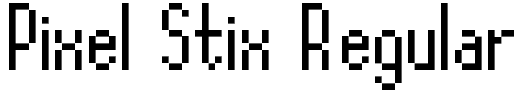 Pixel Stix Regular Font: Free Download | MaisFontes