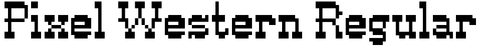 Pixel Western Regular: Free Font Download | MaisFontes