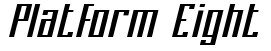 Platform Eight Font: Free Download | MaisFontes
