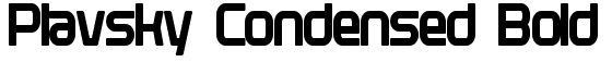 Plavsky Condensed Bold: Free Font Download | MaisFontes