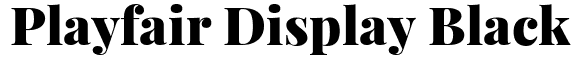 Playfair Display Regular: Baixar Fonte Grátis | MaisFontes