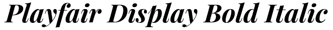 Playfair Display Medium Italic: Télécharger une police gratuite ...