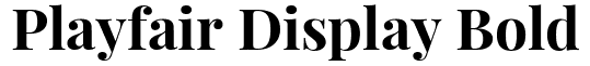 Playfair Display Regular: Baixar Fonte Grátis | MaisFontes