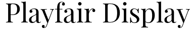 Playfair Display Font: Free Download | MaisFontes