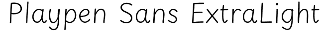Playpen Sans ExtraLight: Free Font Download | MaisFontes