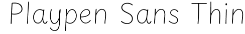 Playpen Sans Thin: Free Font Download | MaisFontes
