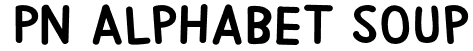 PN Alphabet Soup: Free Font Download | MaisFontes